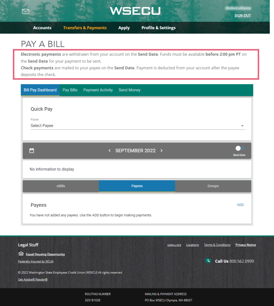 Conversion to new bill pay platform | Deborah Malone